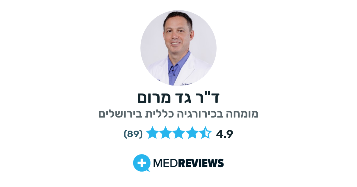 - Gastroscopy Recommendations and Reviews about Dr. Gad Marom